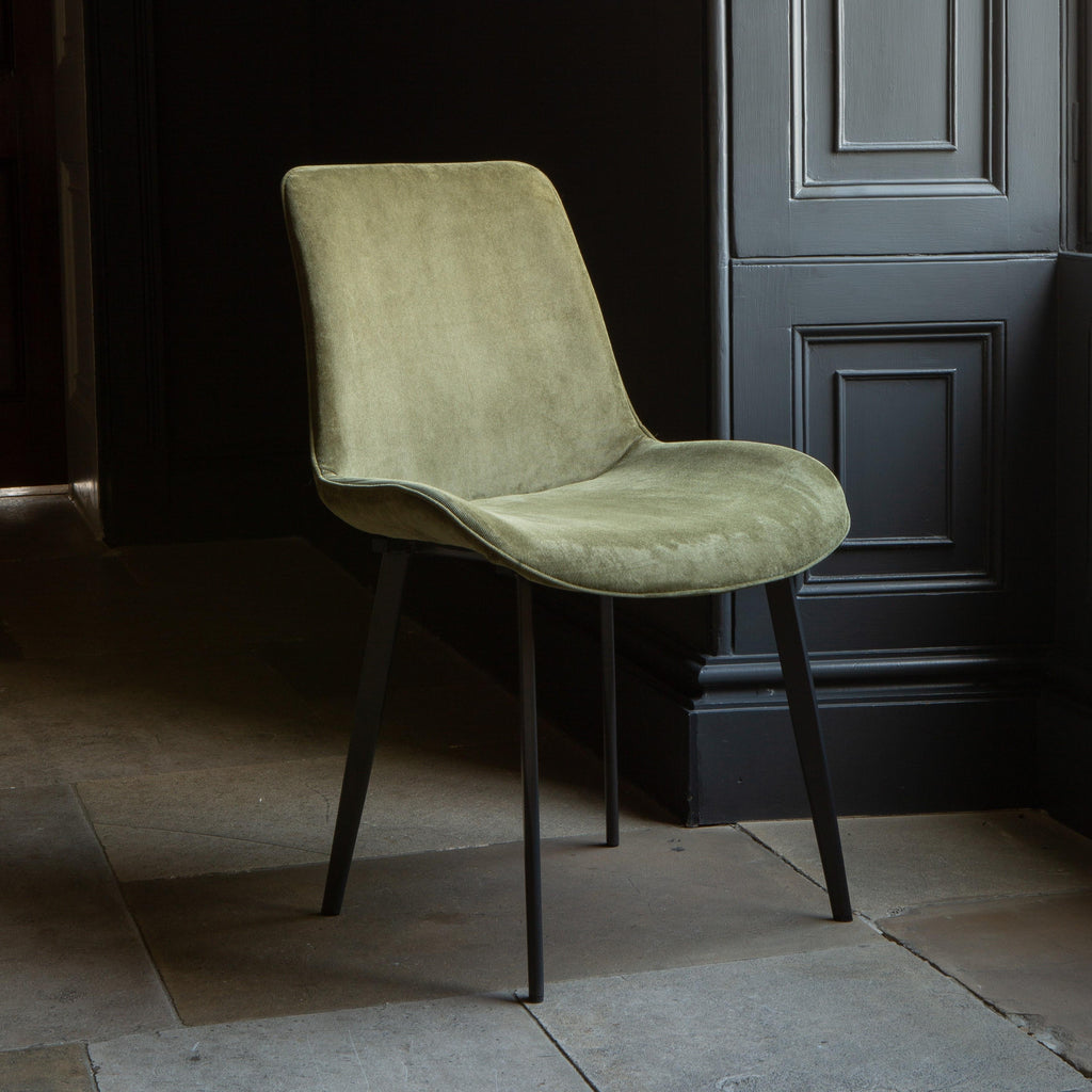 Evia Dining Chair - Green Velvet – John A Shannon Shop