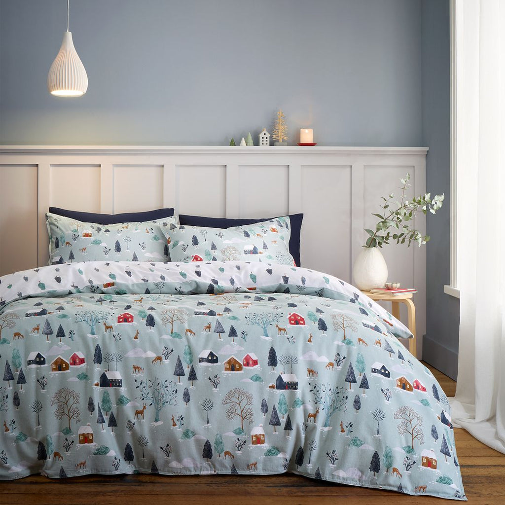 Brushed Winter Scene King Duvet Set – John A Shannon Shop
