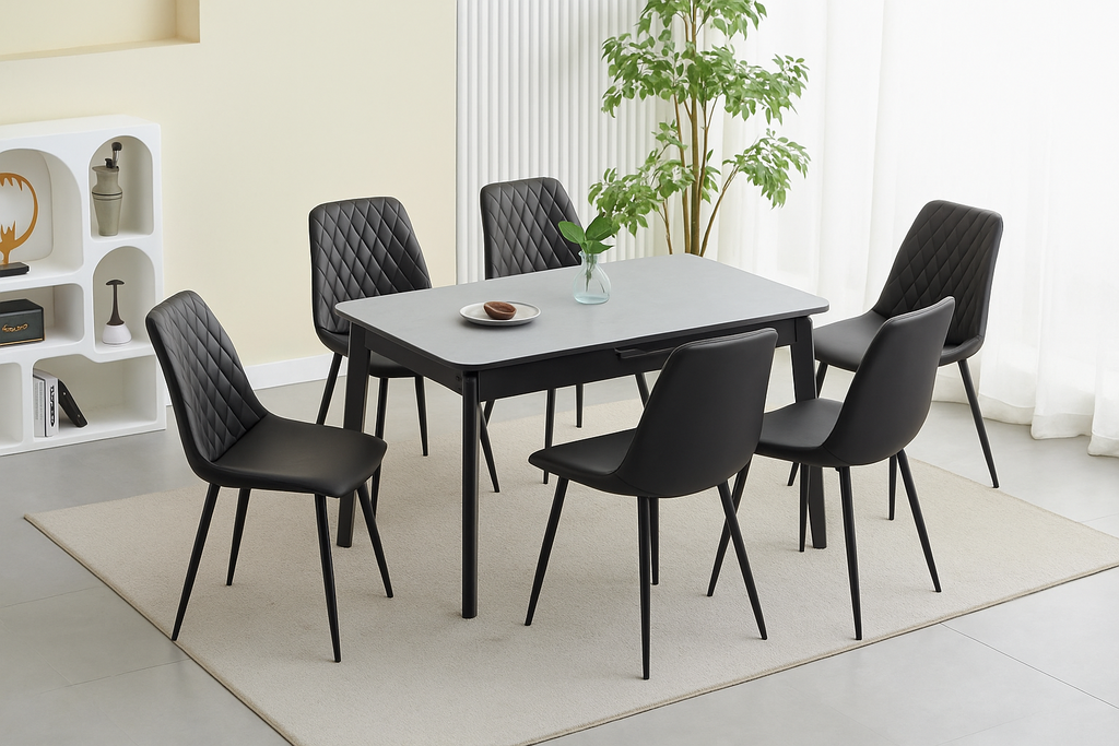 Turin Sintered Stone Extension Dining Table 130-160cm with 4x Argenta – John A Shannon Shop