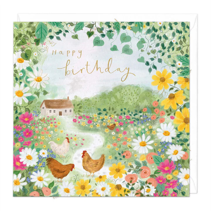 Happy Birthday Cottage Card – John A Shannon Shop
